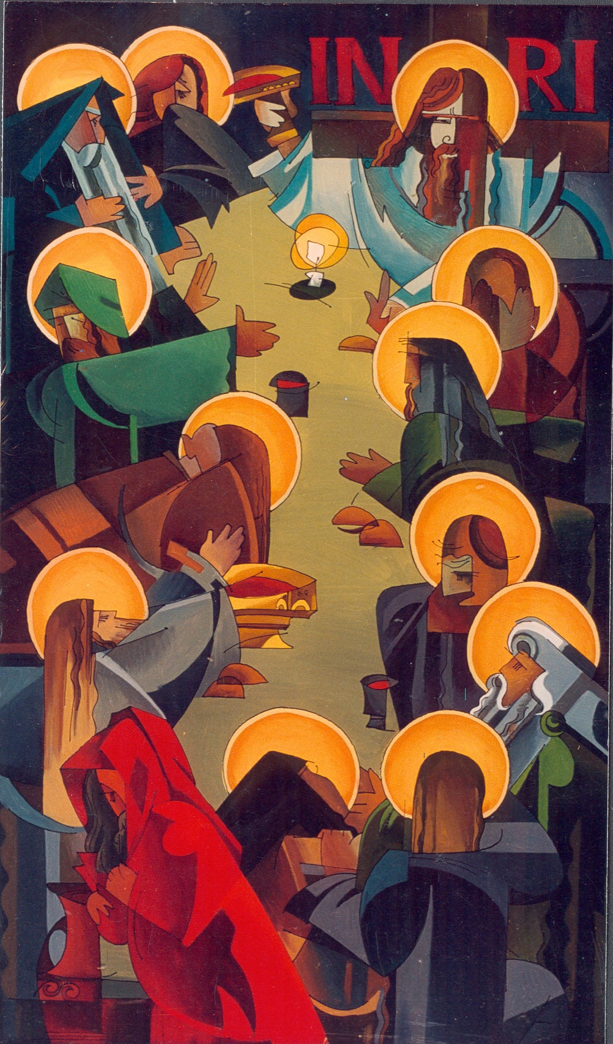 The Last Supper - Painting on Glass